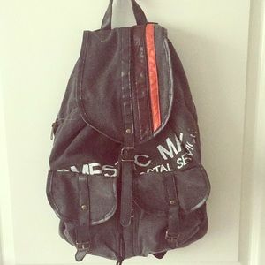 Bags | Striped Domestic Mail Backpack | Poshmark